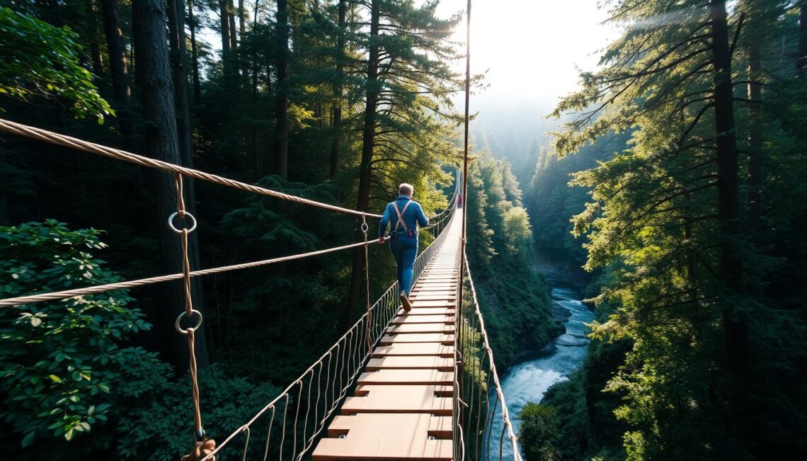 Crossing a Wobbly Rope Bridge – Story Nomad