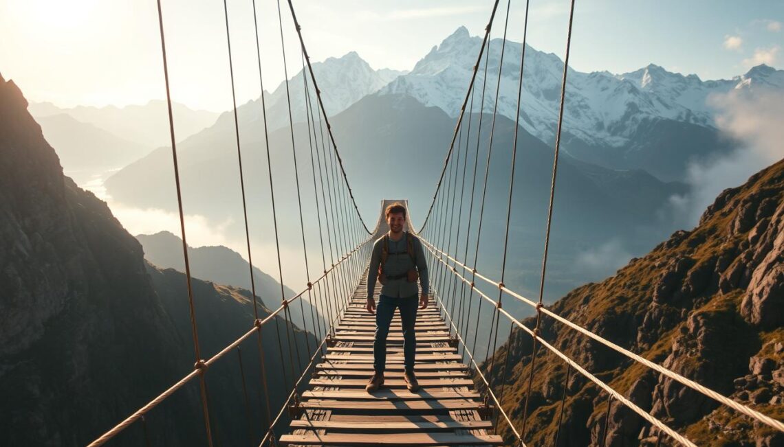 Crossing a Wobbly Rope Bridge – Story Nomad
